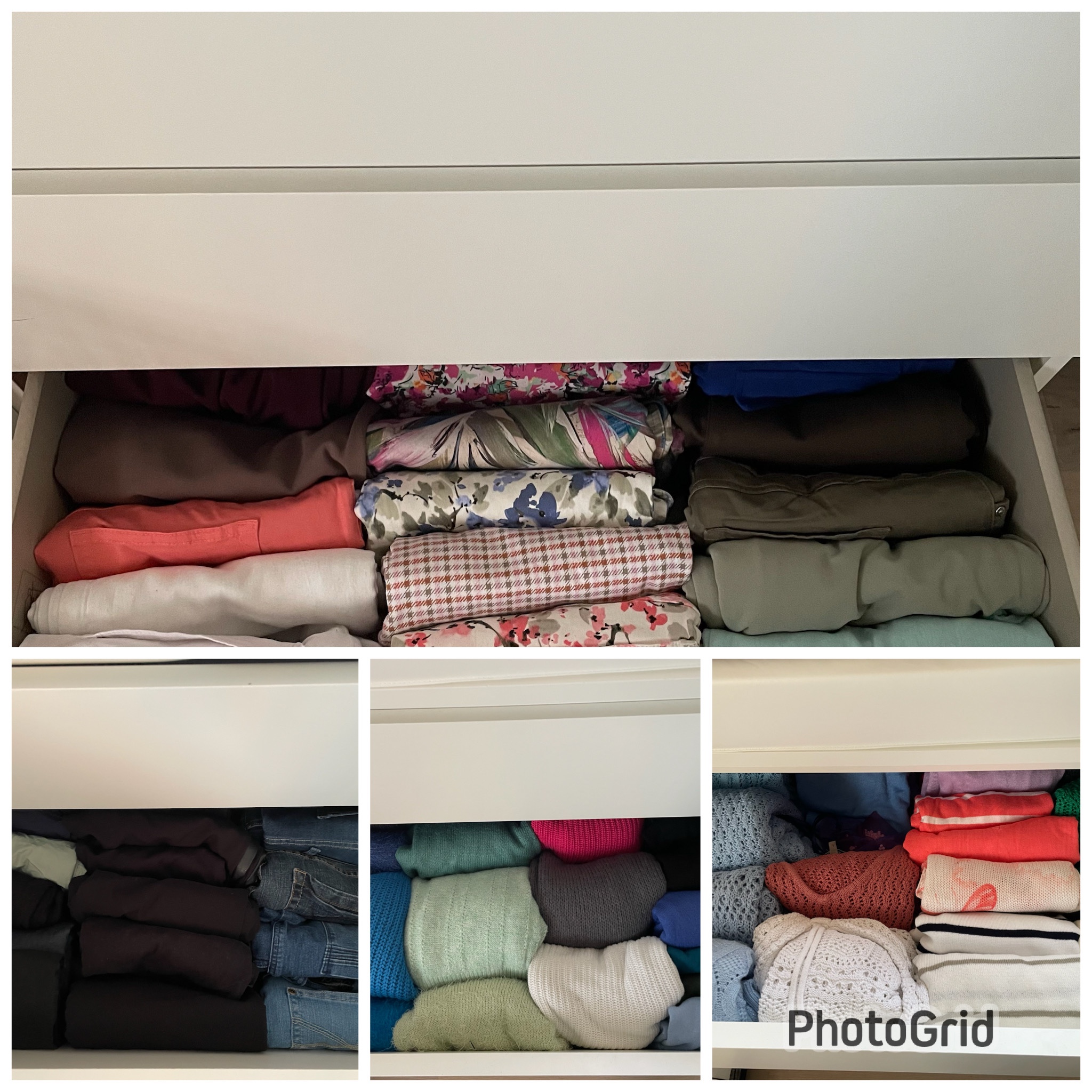 Vrije vrijdag: kleding uitzoeken en opnieuw in de lades/mandjes doen